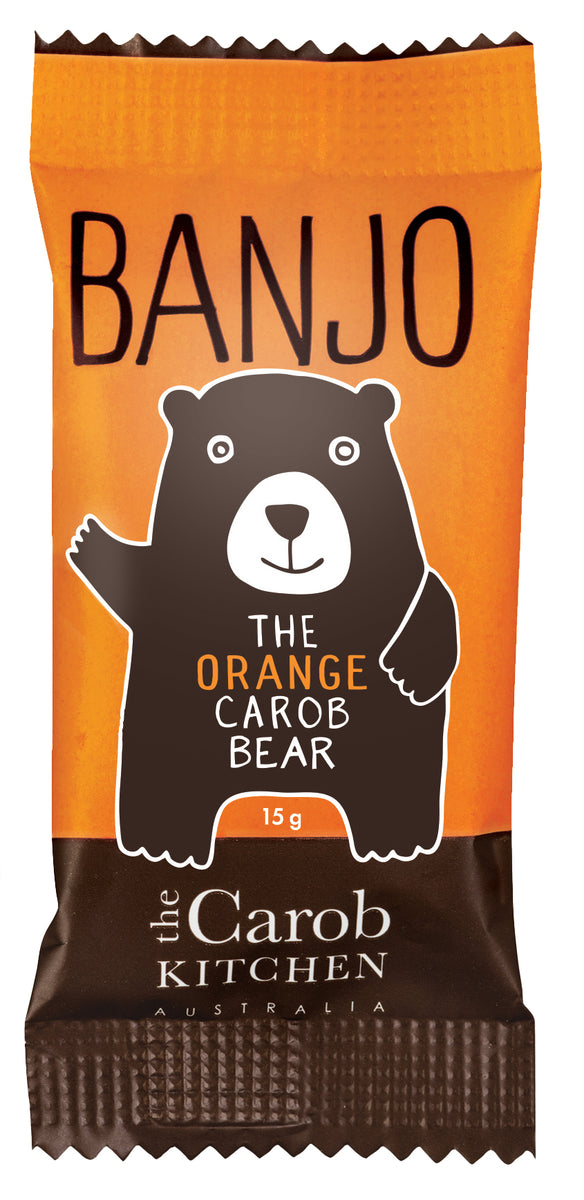 The Carob Kitchen Banjo The Orange Carob Bear 15g – thenutbank