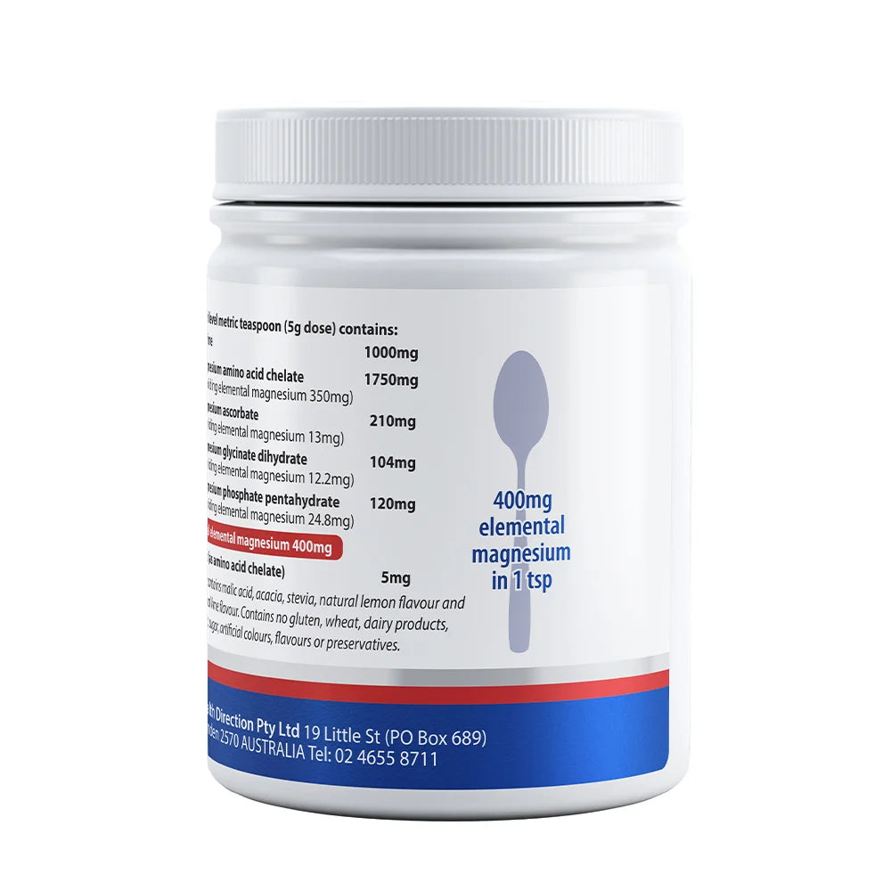 Cabot Health Magnesium Ultra Potent Powder Citrus 465g – thenutbank