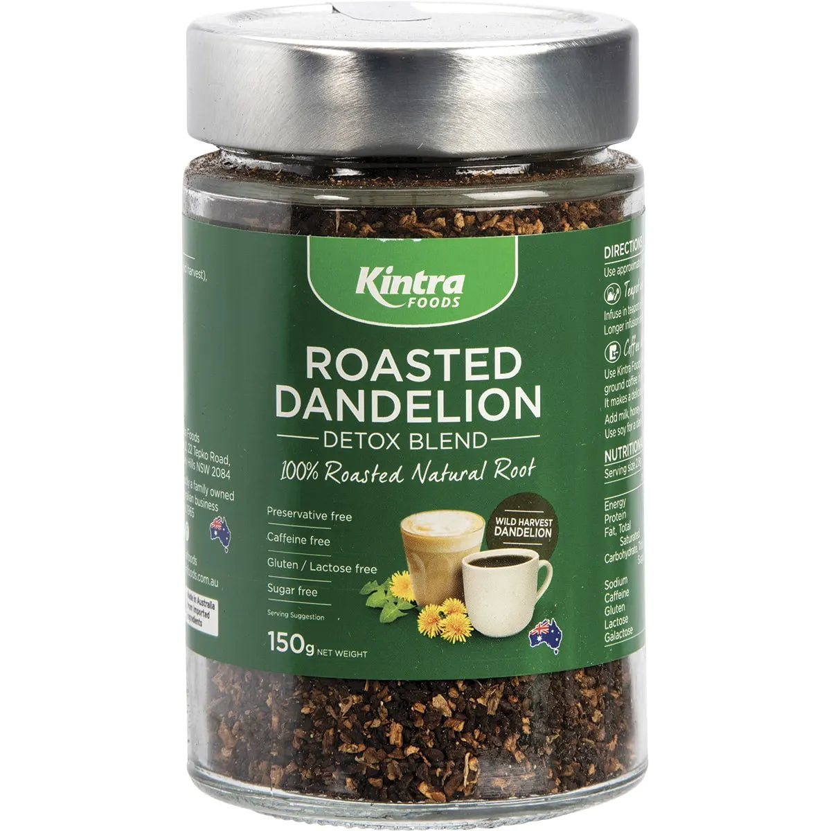 Kintra Foods Roasted Dandelion Granular 150g – thenutbank