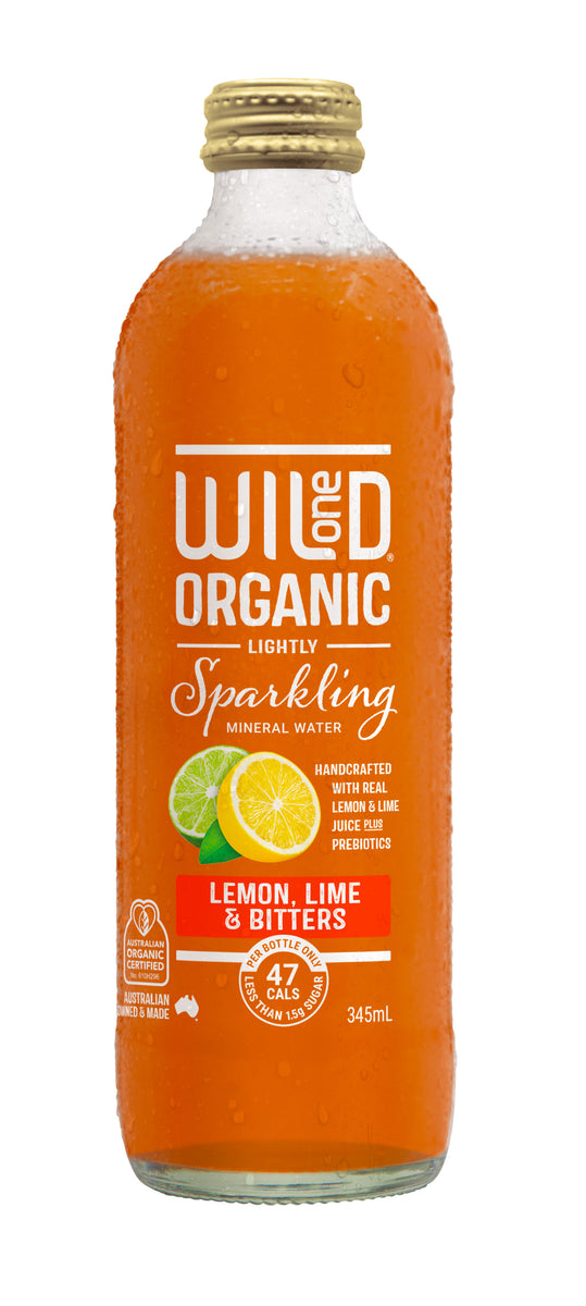 Wild One Sparkling Water Lemon & lime Bitters 345ml – thenutbank