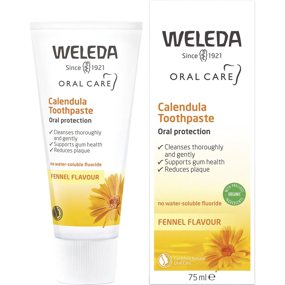 Weleda Toothpaste Calendula Fennel Flavour 75ml – thenutbank